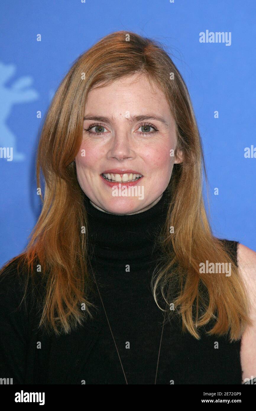 French actress Isabelle Carre poses for the photographers during a ...