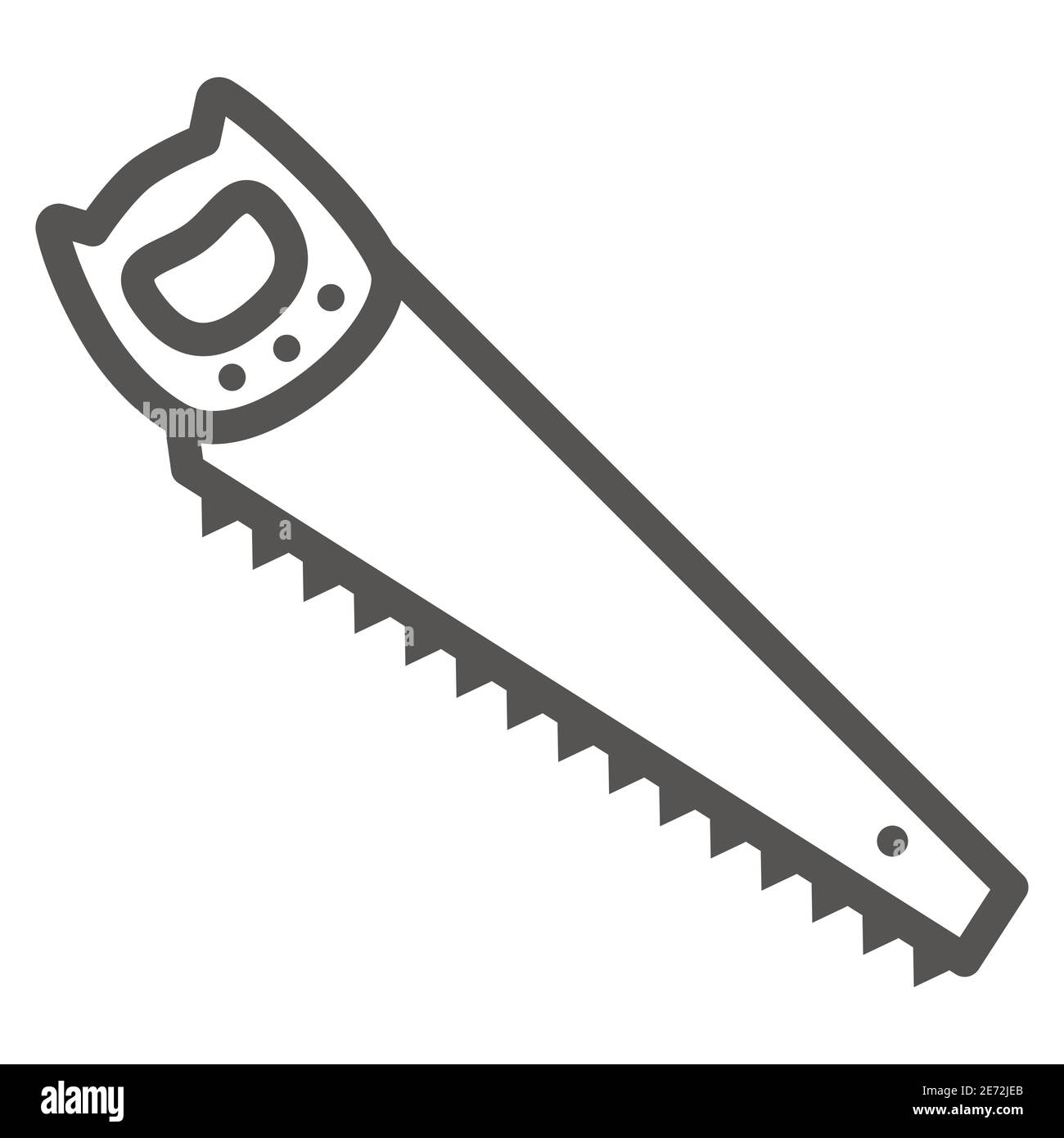 Silhouette icon hacksaw Black and White Stock Photos & Images - Alamy
