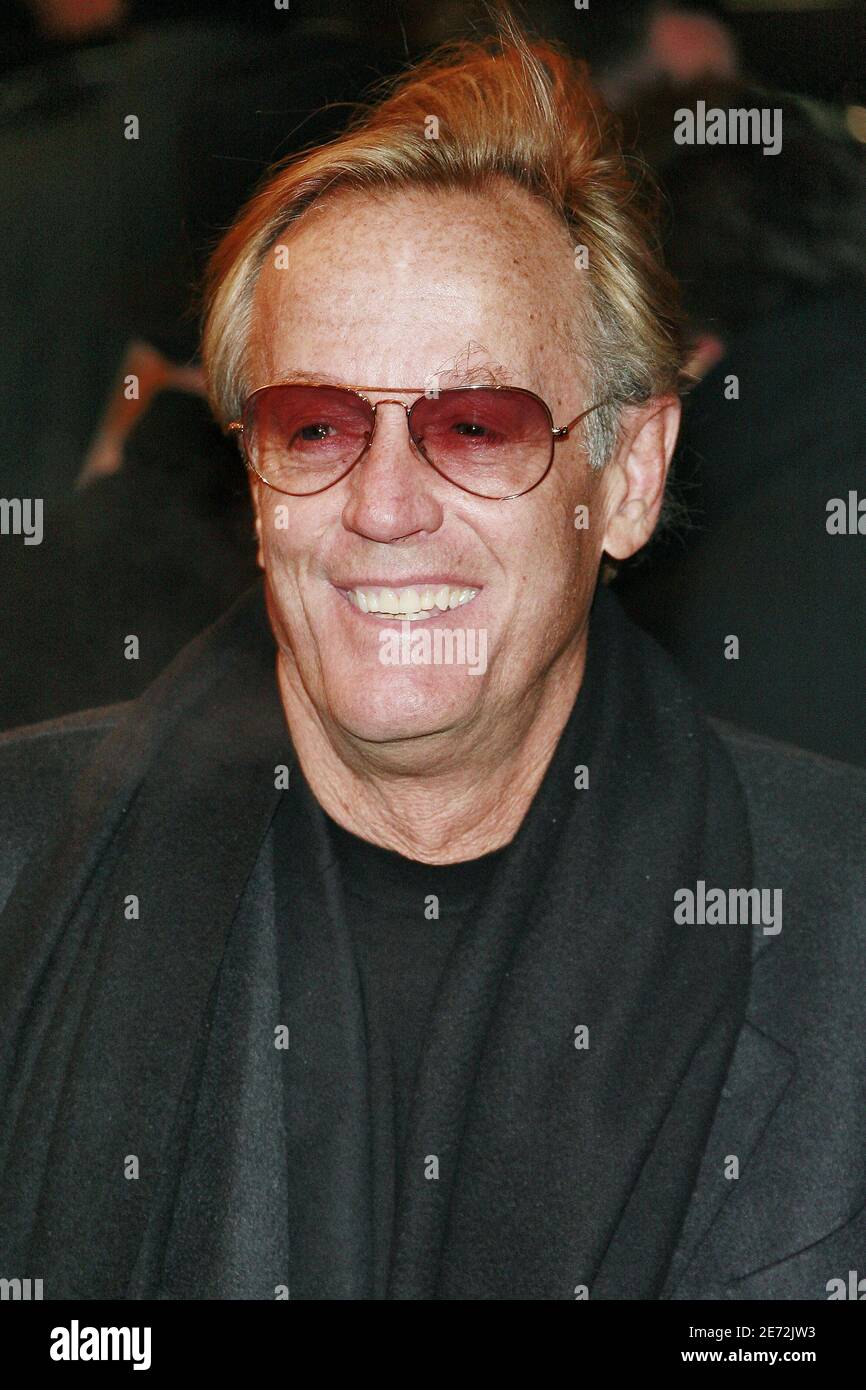 Actor Peter Fonda attends the premiere of 'Ghost Rider' at Regal E-Walk ...