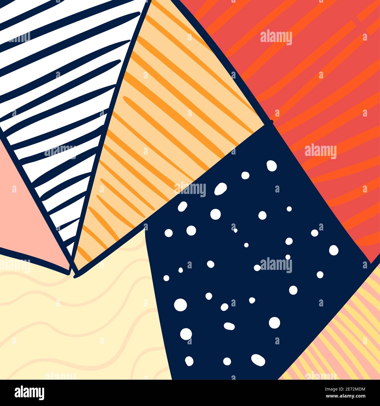 Abstract striped and pointed pattern background design, Art and ...