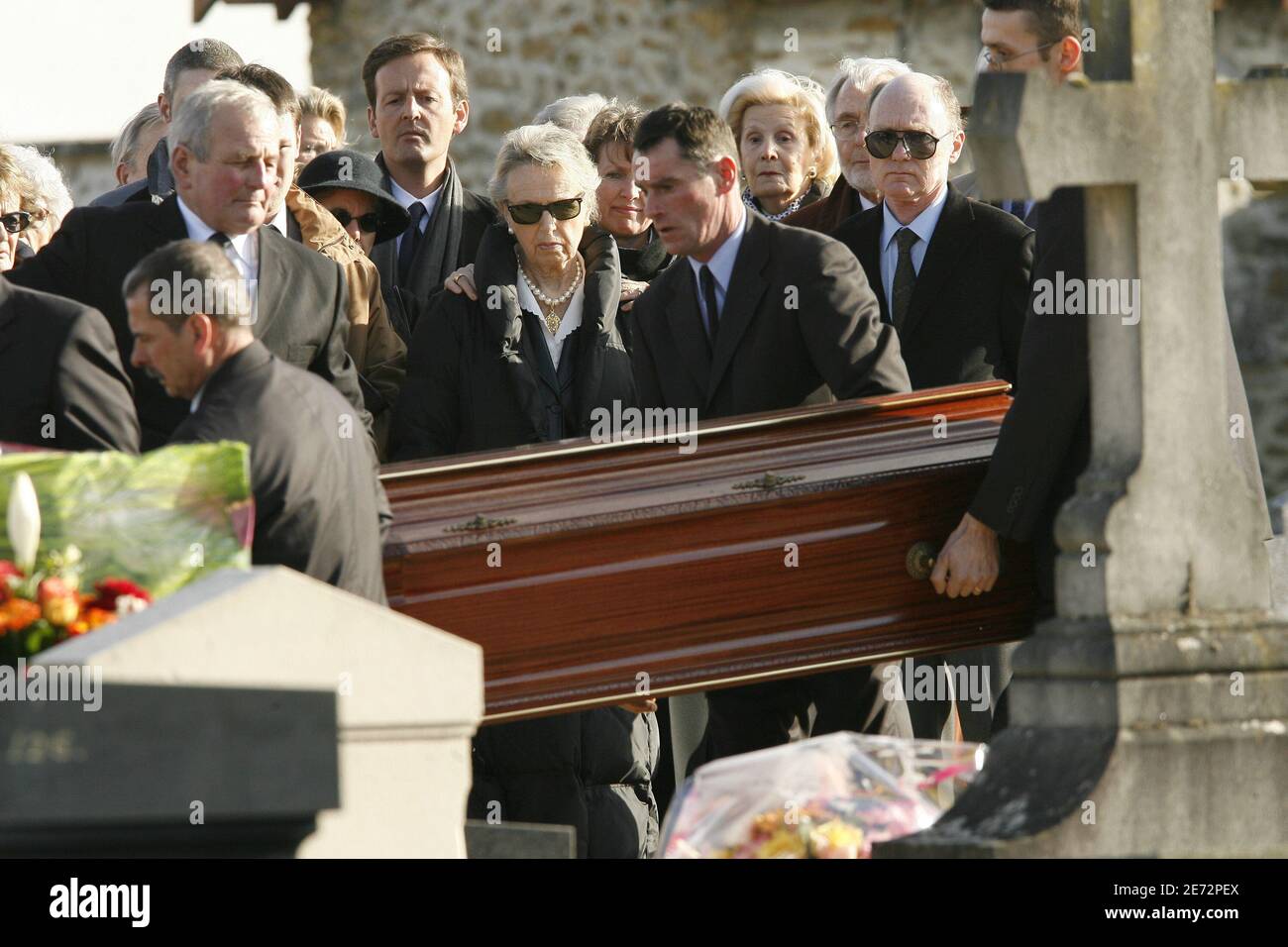 Maurice Papon's daughter and son attend the funeral of their father in ...