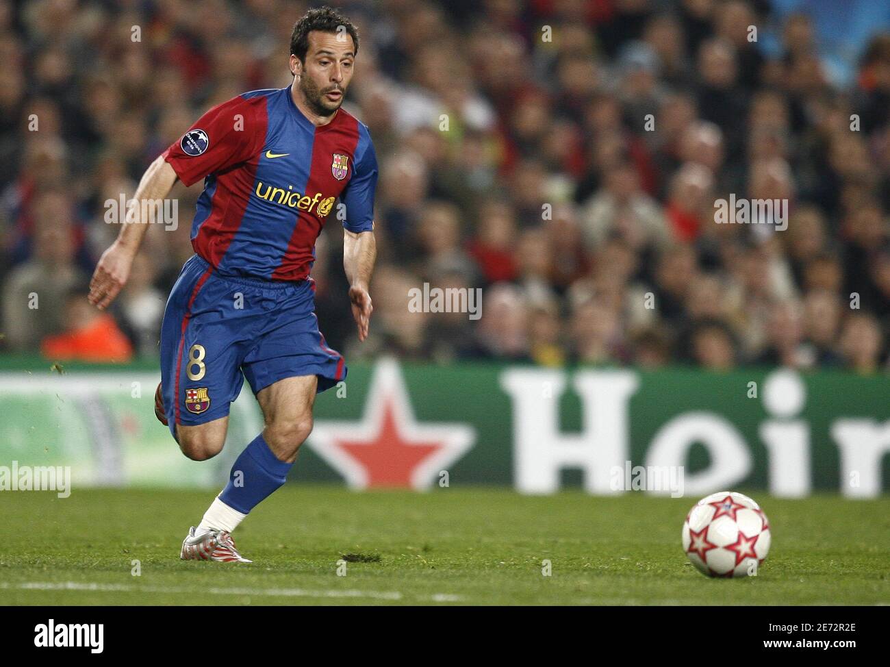 Barcelona's Ludovic Giuly during the UEFA Champions League first ...