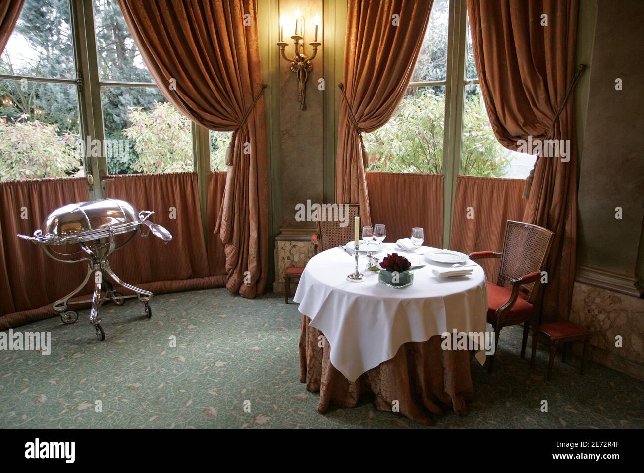 Frederic Anton, chef of the restaurant Le Pre Catelan, receives a third ...