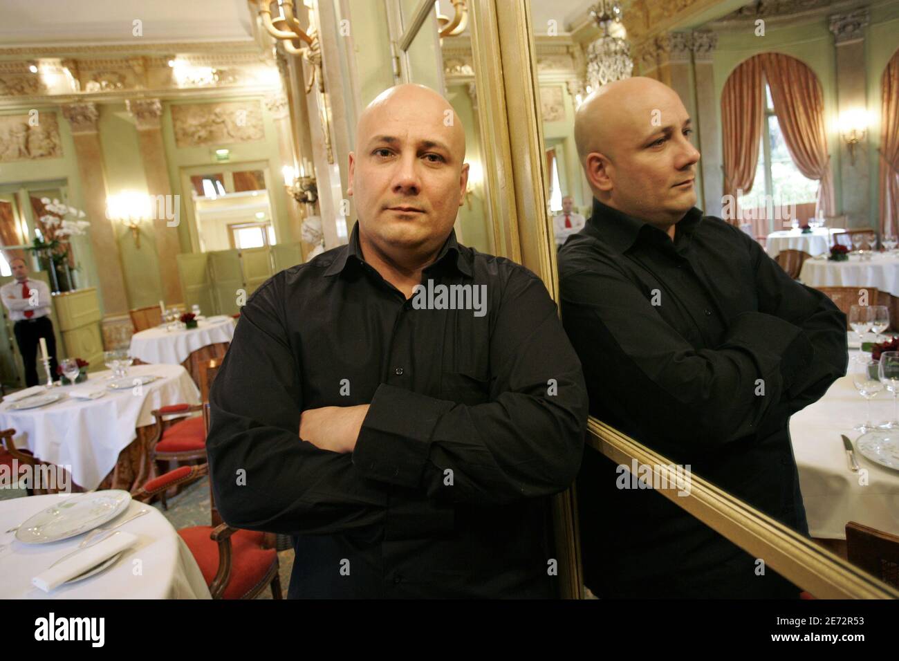 Frederic Anton, chef of the restaurant Le Pre Catelan, receives a third ...