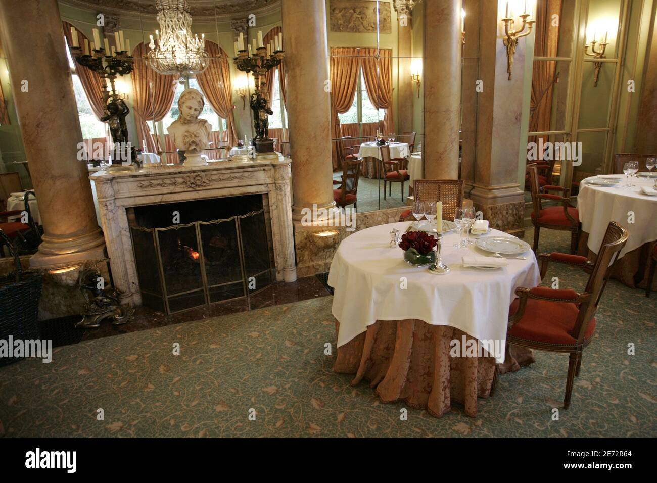 Frederic Anton, chef of the restaurant Le Pre Catelan, receives a third ...
