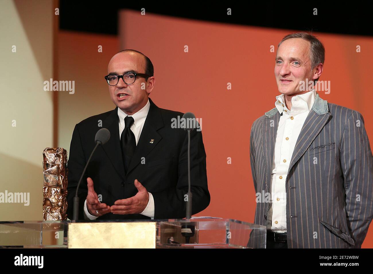 Best documentary Karl Zero and Michel Royer deliver their acceptance ...