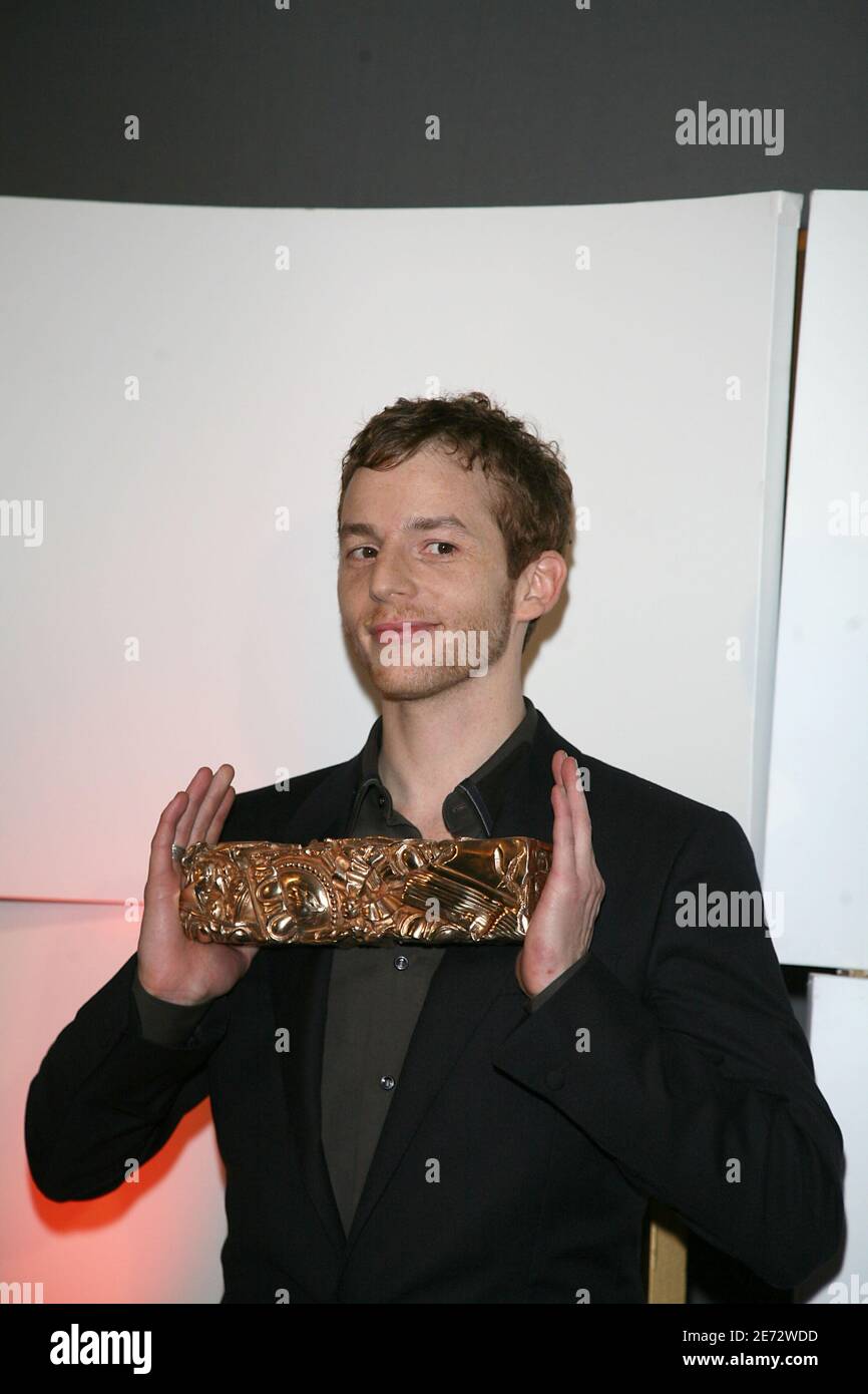 French actor Malik Zidi, best young actor award during the 32nd Cesar ...