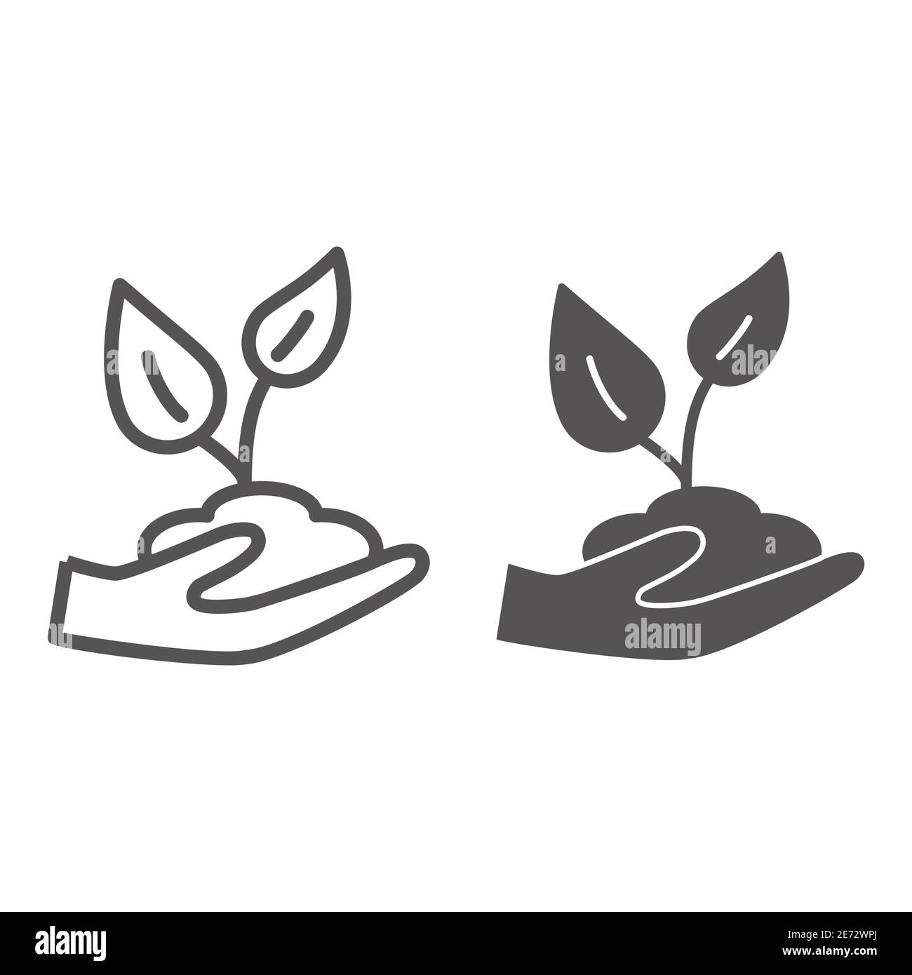 Hand in nature young Black and White Stock Photos & Images - Alamy