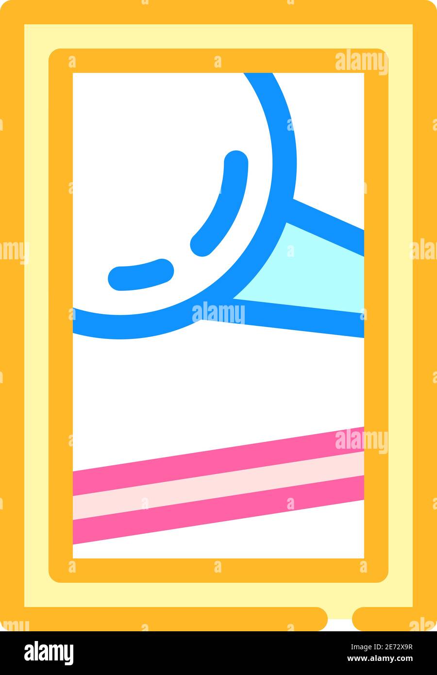 contemporary art museum exhibit color icon vector illustration Stock ...