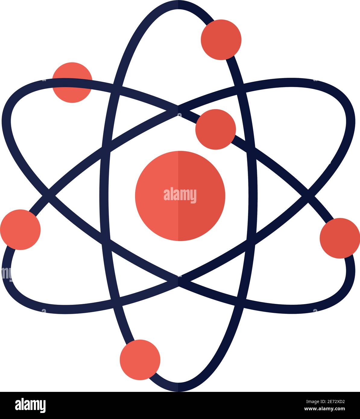 atom on a white background Stock Vector Image & Art - Alamy