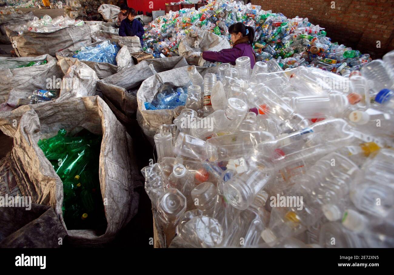 Plastic bottle recycling china hi-res stock photography and images - Alamy