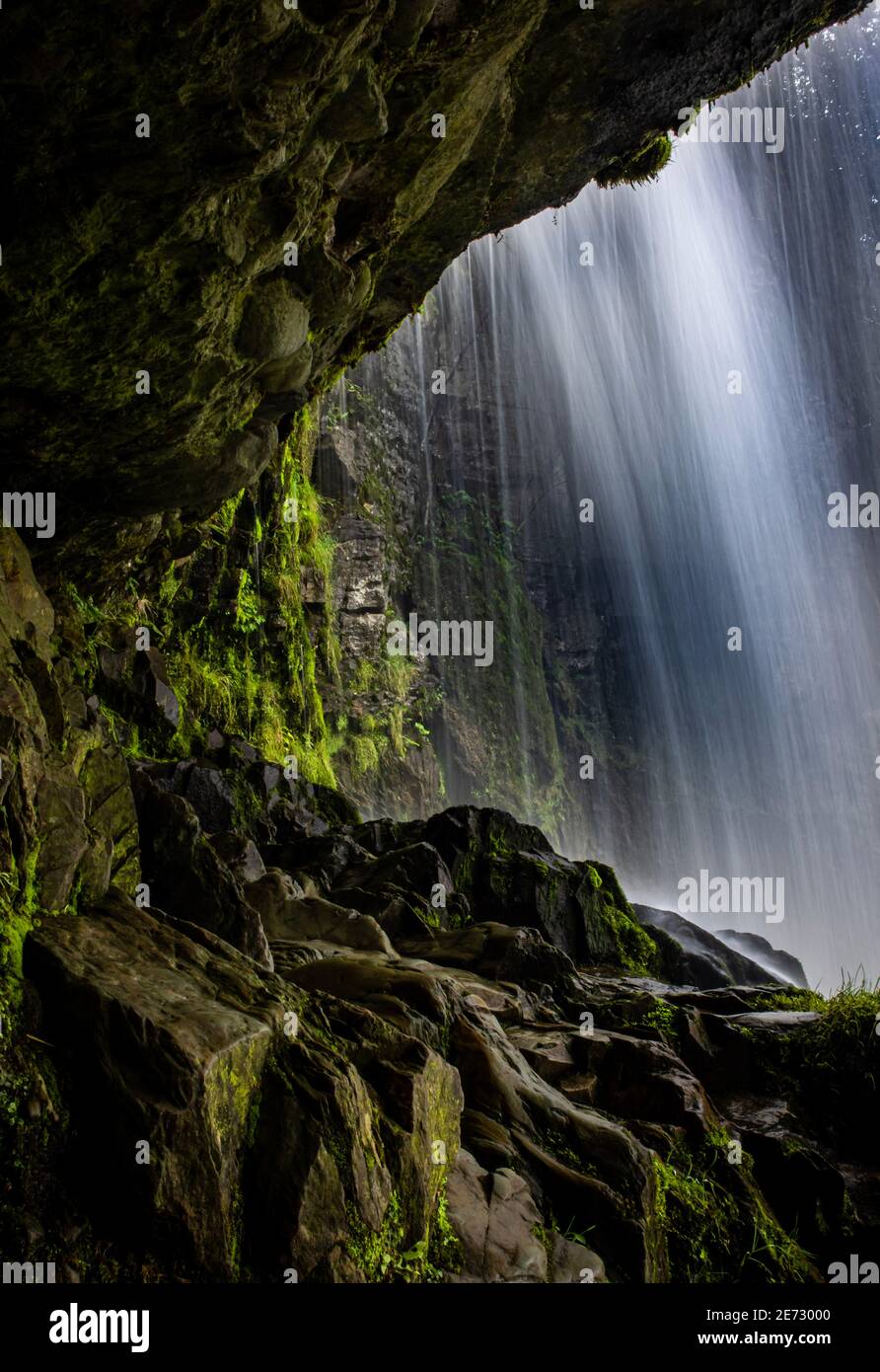 behind thornton force waterfall Stock Photo - Alamy