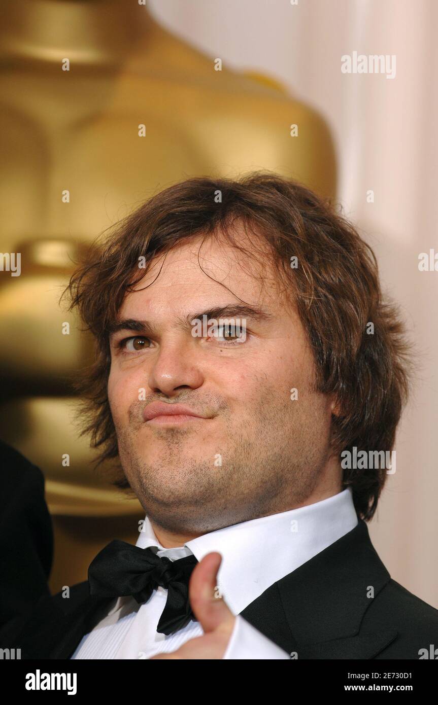 Jake Black poses in the press room of the 79th Academy Awards held, at ...