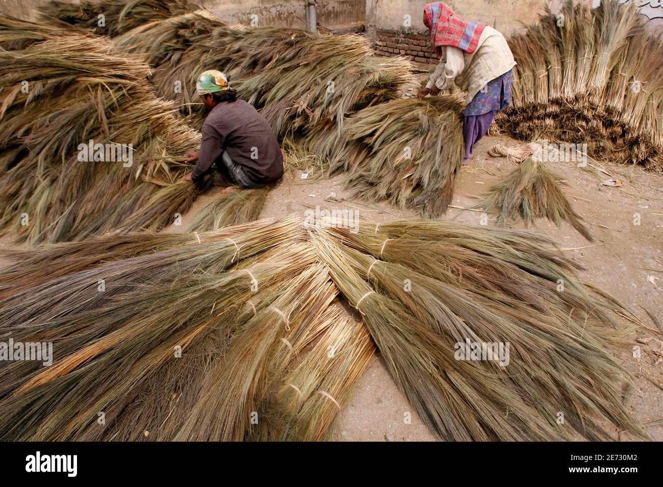 Indian brooms hi-res stock photography and images - Alamy