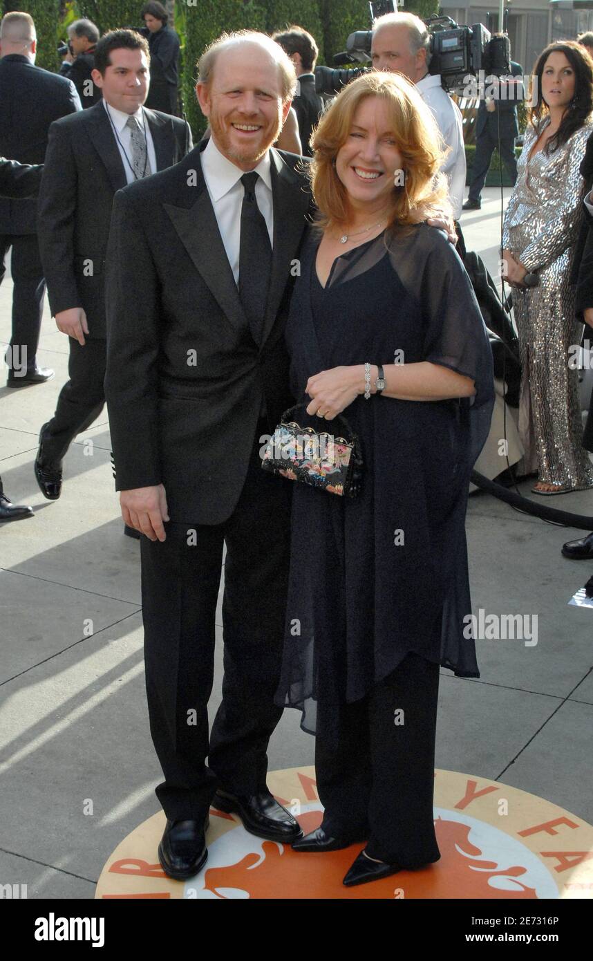 Ron and Cheryl Howard attend the 2007 Vanity Fair Oscar Party Hosted by ...