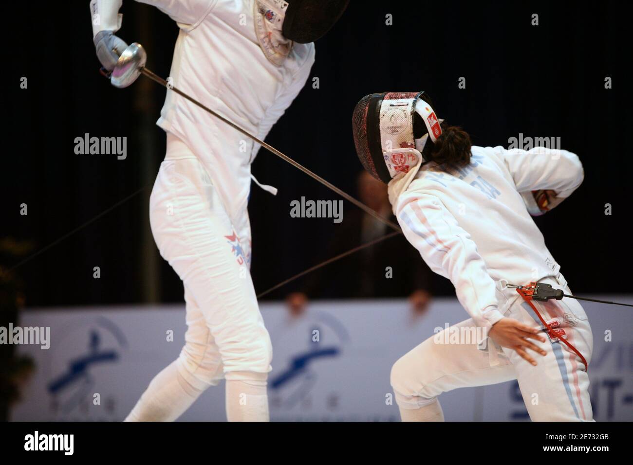 France's Laura Flessel-Colovic in action during the Women epee world ...