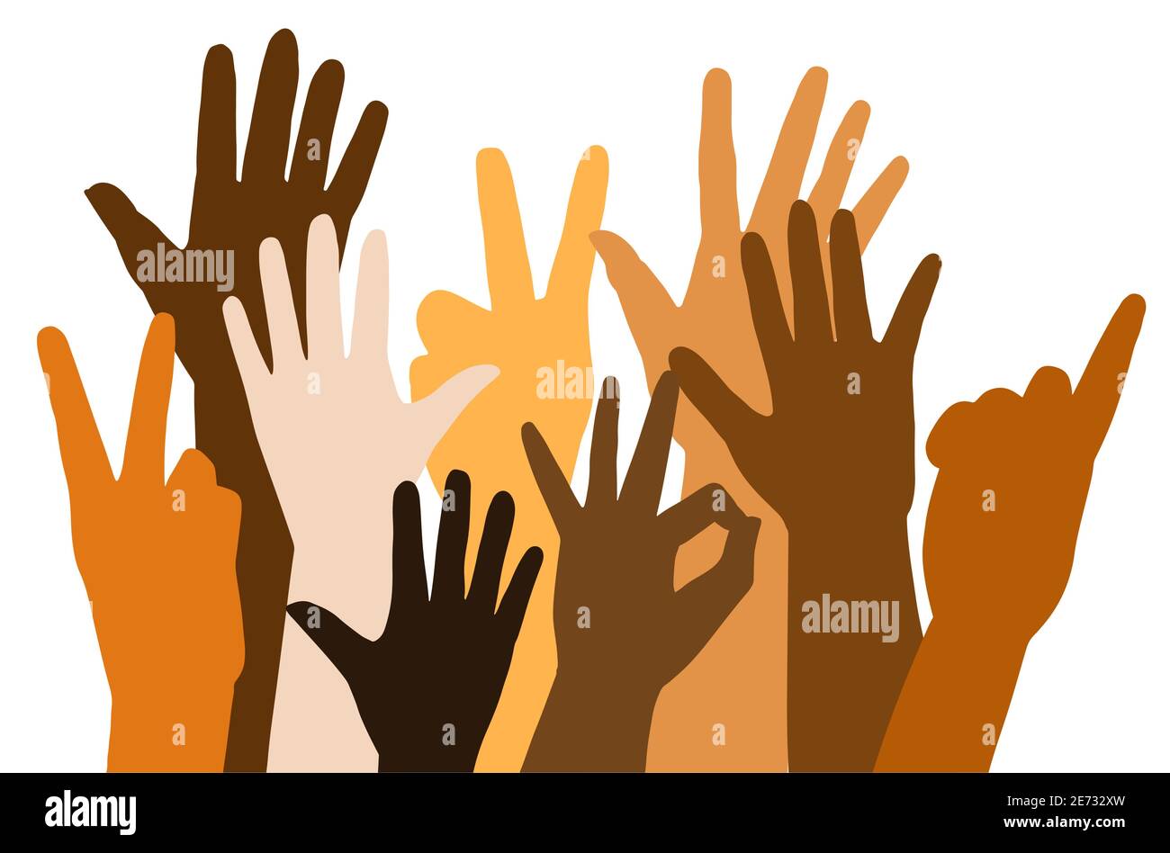 Different Races Hands