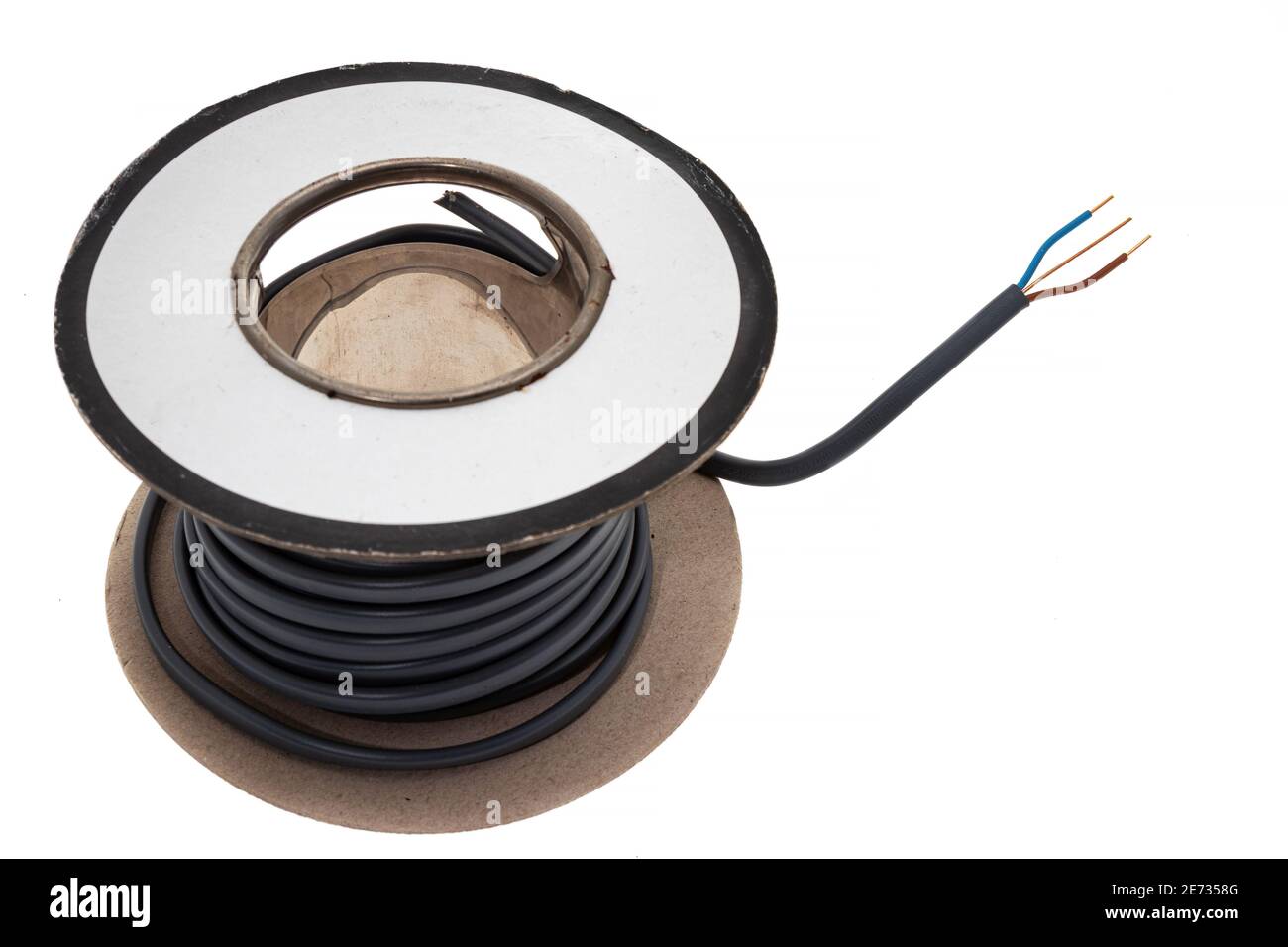 Rolled up cable reel hi-res stock photography and images - Alamy