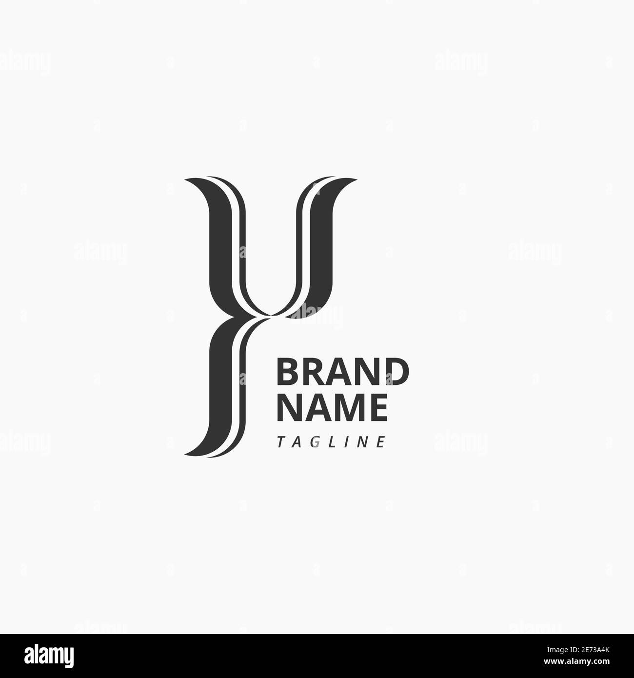 LETTER Y INITIAL LOGO VECTOR TEMPLATE SUITABLE FOR BUSINESS AND ...
