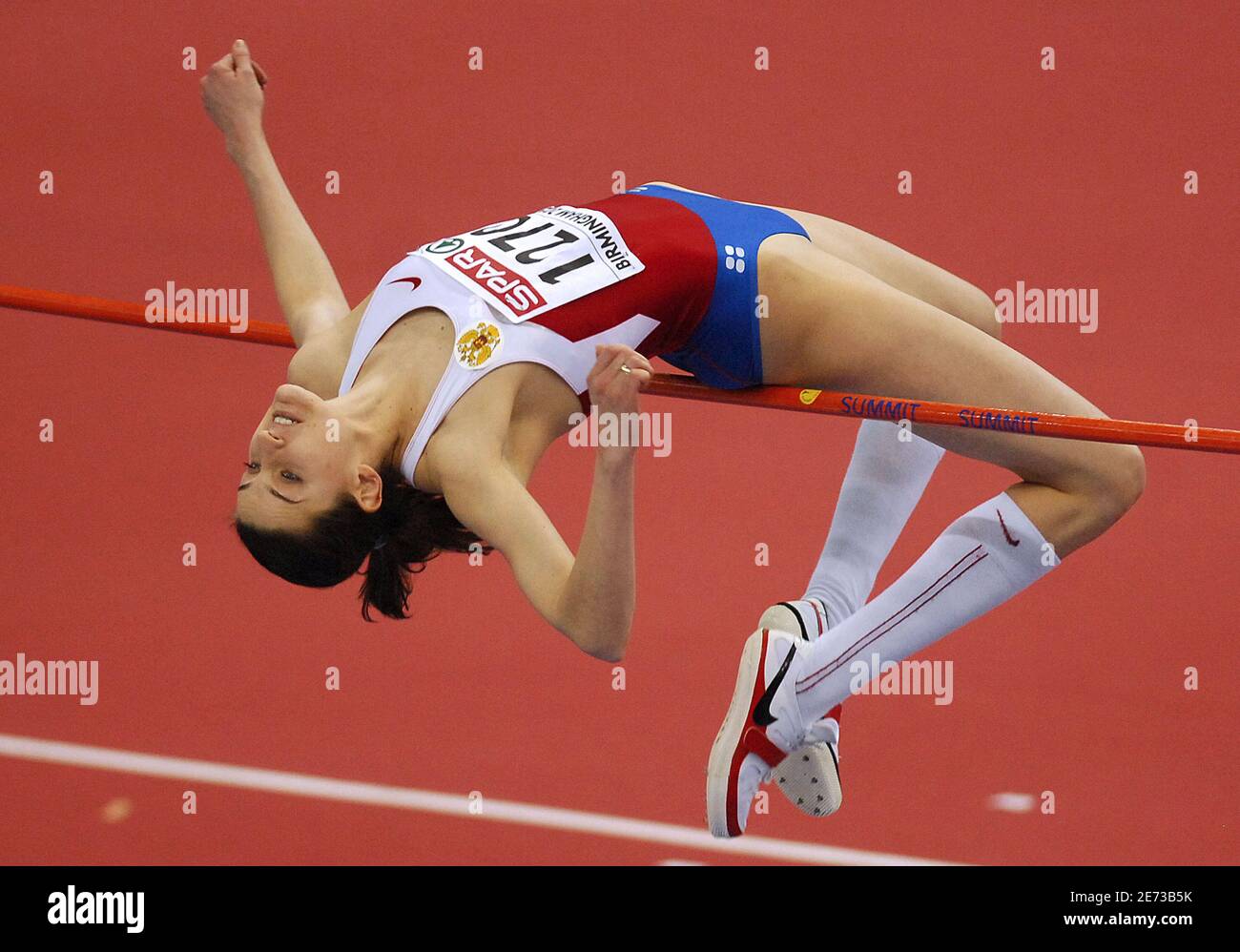 Russia's Anna Chicherova competes on women's high jump qualification ...