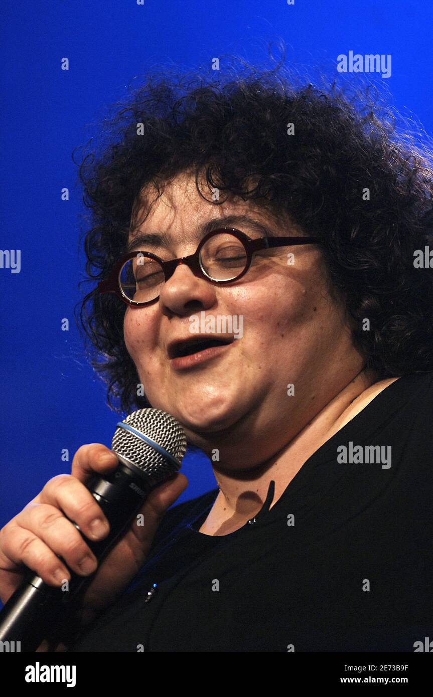 French singer Juliette performs live at the Casino de Paris during the ...