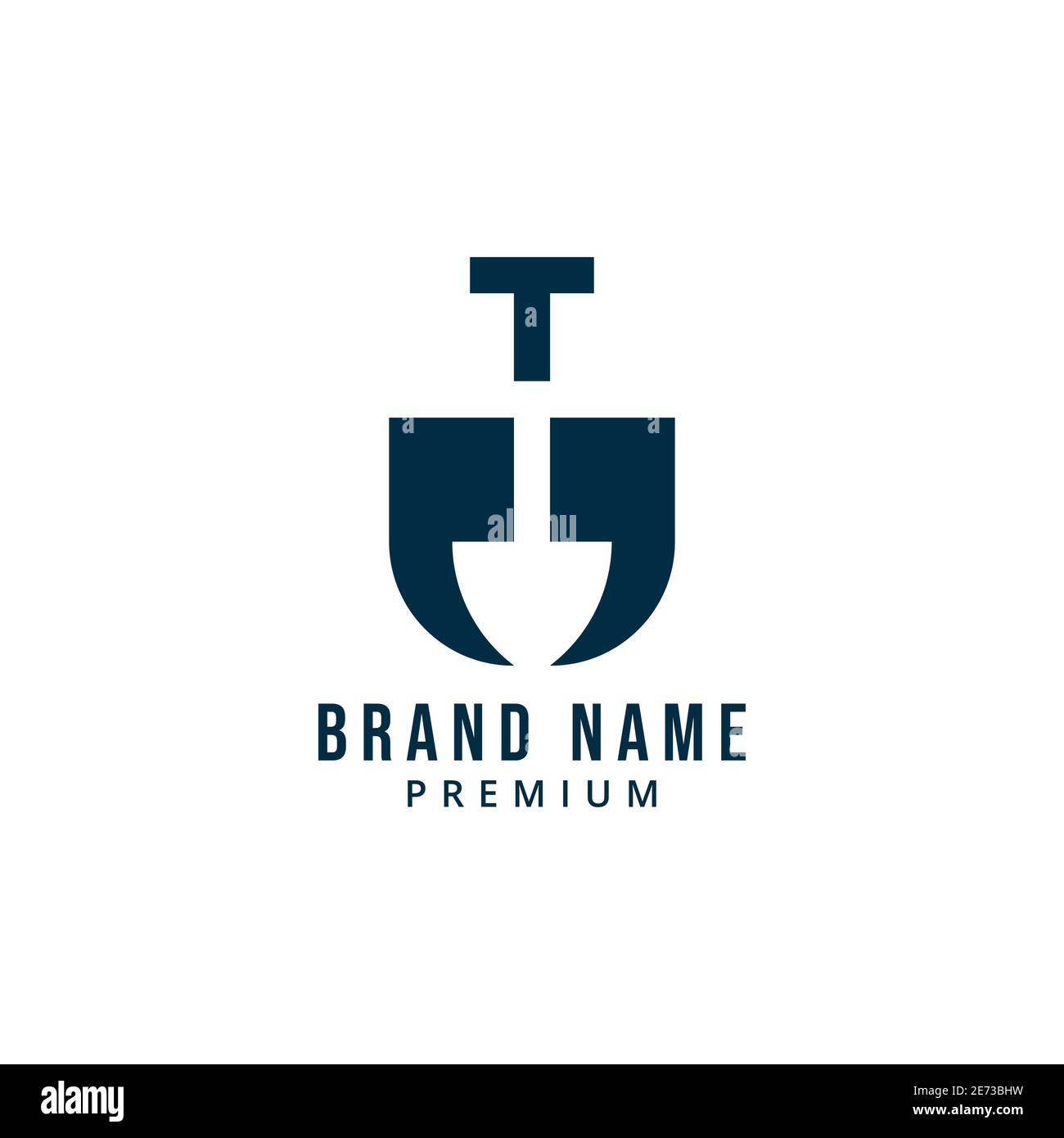 MODERN LETTER T SHOVEL QUOTE LOGO VECTOR TEMPLATE SUITABLE FOR MESSAGE ...