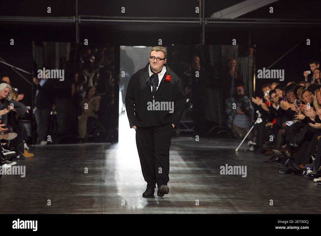 Designer Alber Elbaz on the catwalk for Lanvin Fall-Winter 2007-2008 ...
