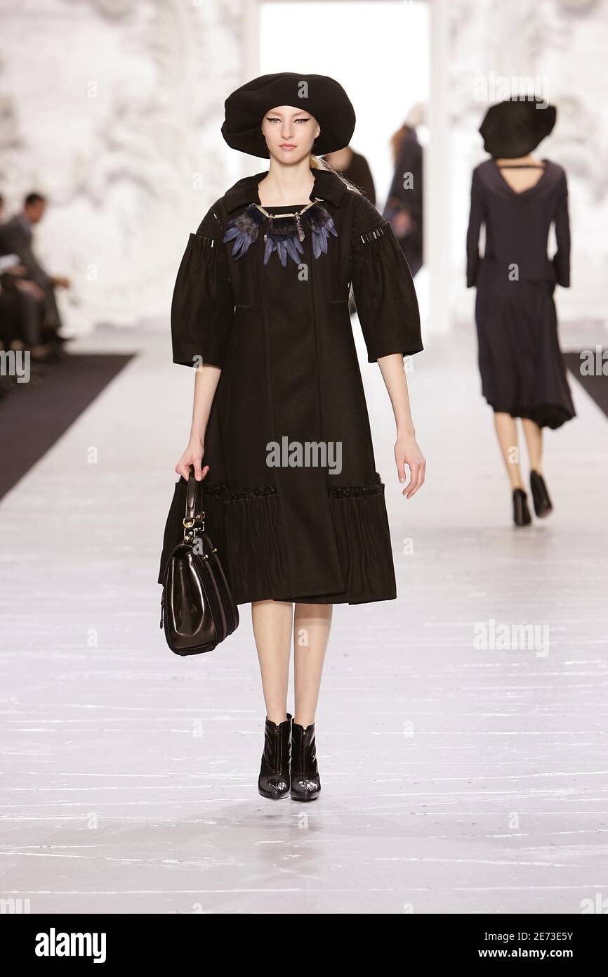 A model displays a creation by designer Marc Jacobs for the Louis ...