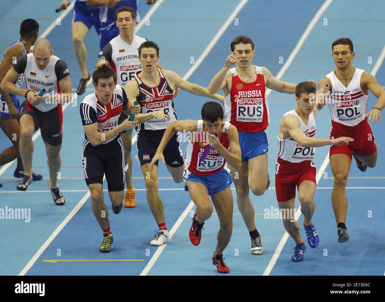 Team england relay birmingham hi-res stock photography and images - Alamy