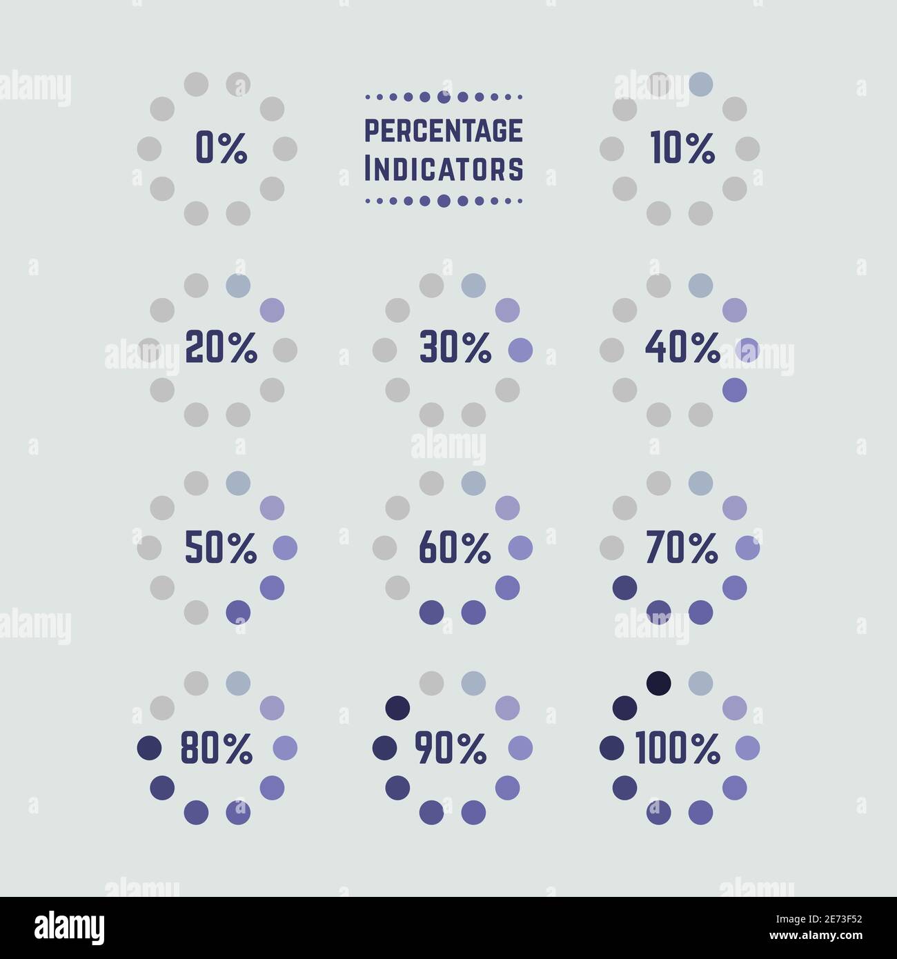 Progress percentage Stock Vector Images - Alamy