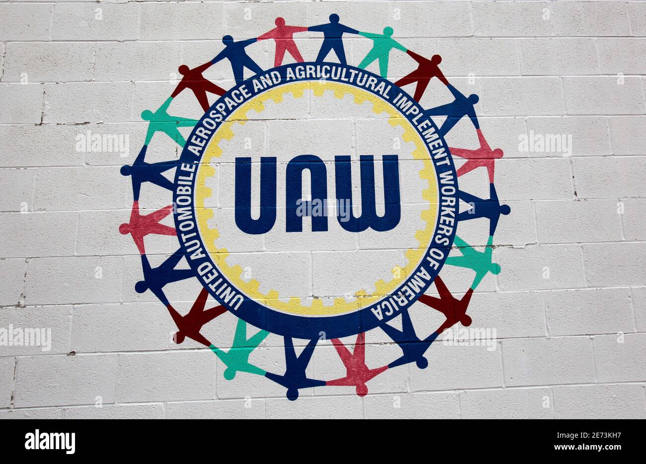 United auto workers union logo hi-res stock photography and images - Alamy