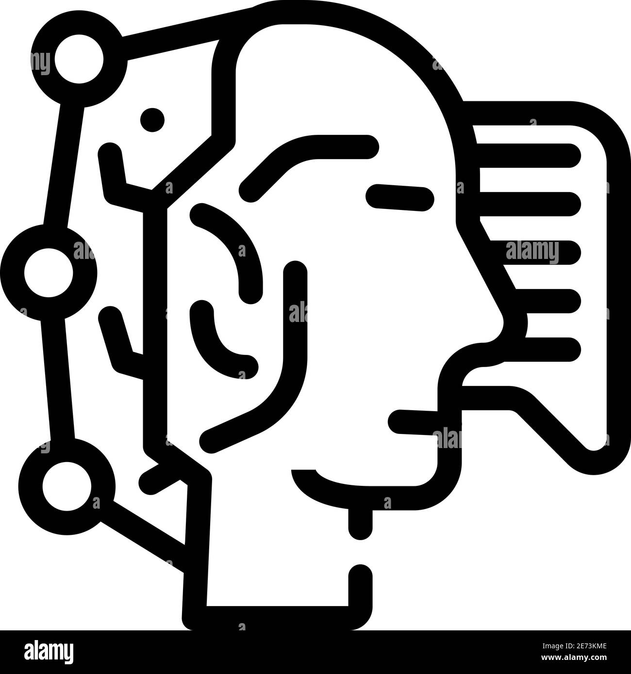 fast think and answer call center operator line icon vector ...