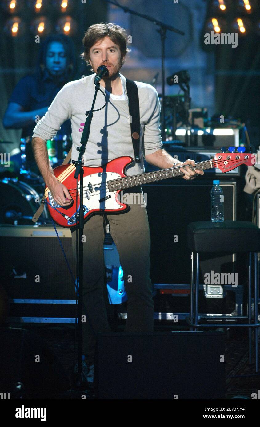 French singer and musician from 'Air' Nicolas Godin performs live stage ...