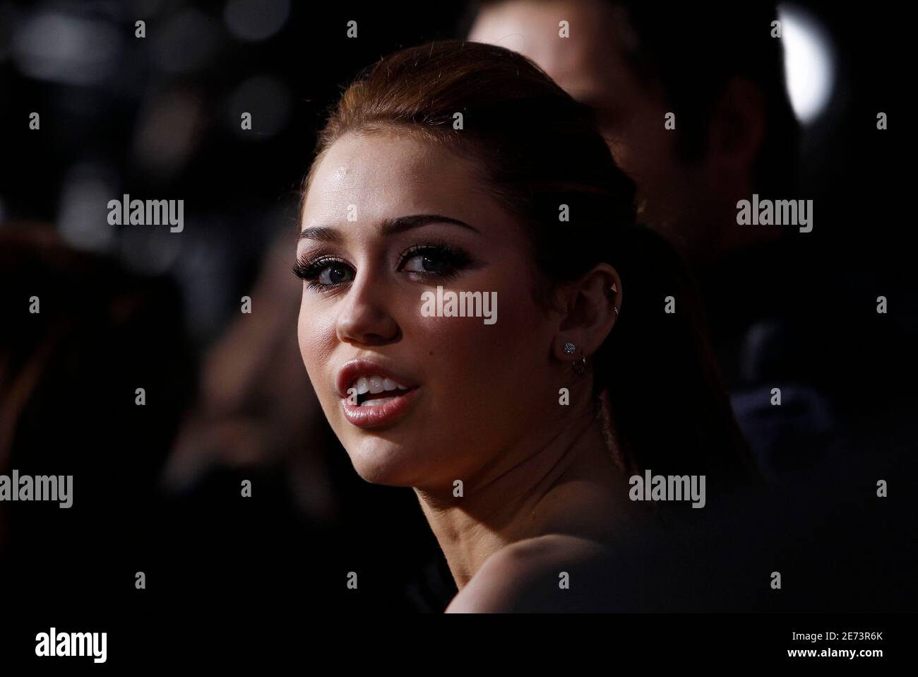 Cast member Miley Cyrus attends the premiere of "The Last Song" at the ...