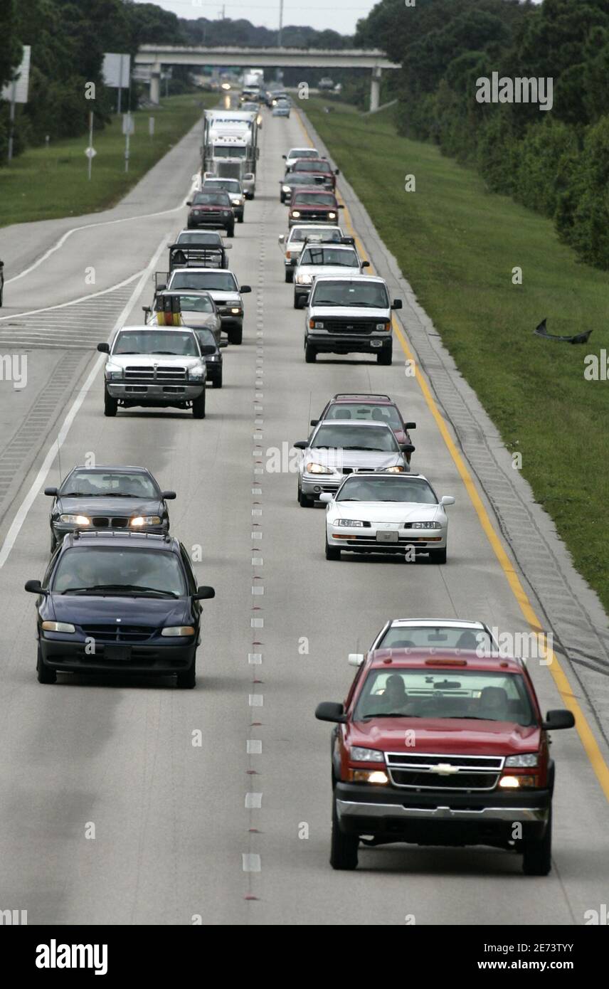 Florida evacuation highway hi-res stock photography and images - Alamy
