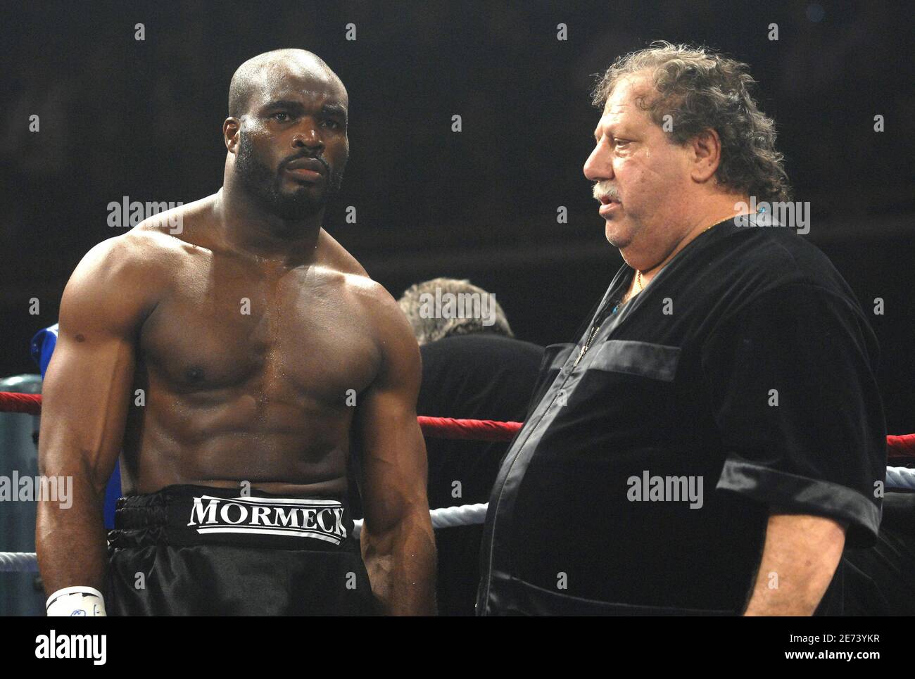 French boxer Jean-Marc Mormeck (R) and Jamaican-born IBF (International ...