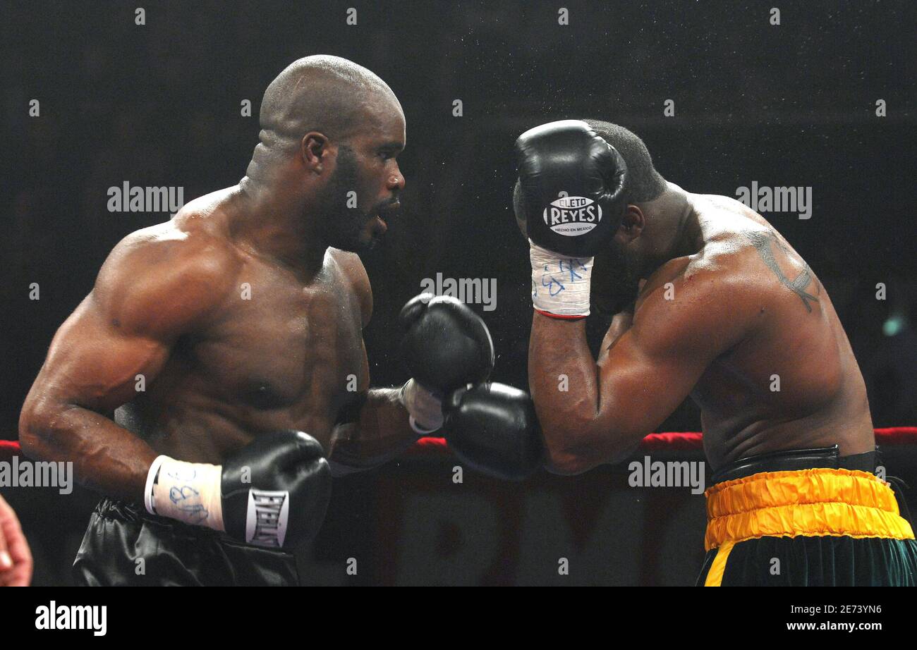 French boxer Jean-Marc Mormeck (R) and Jamaican-born IBF (International ...