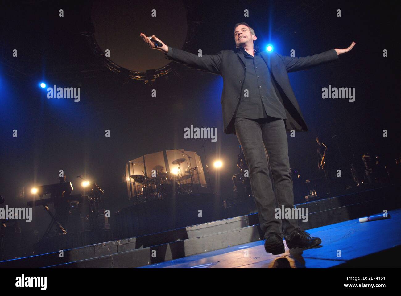 Canadian singer Garou performs live on stage at the 'Zenith' concert ...