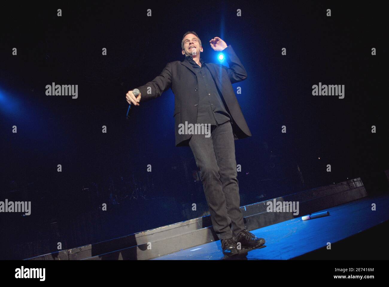Canadian singer Garou performs live on stage at the 'Zenith' concert ...