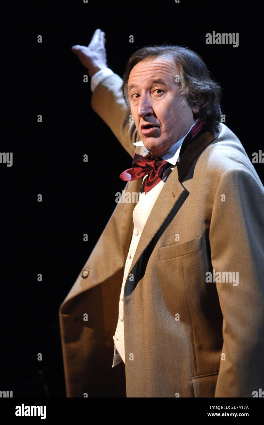 French actor Jean-Francois Balmer performs in play 'Le Talisman. Balzac ...