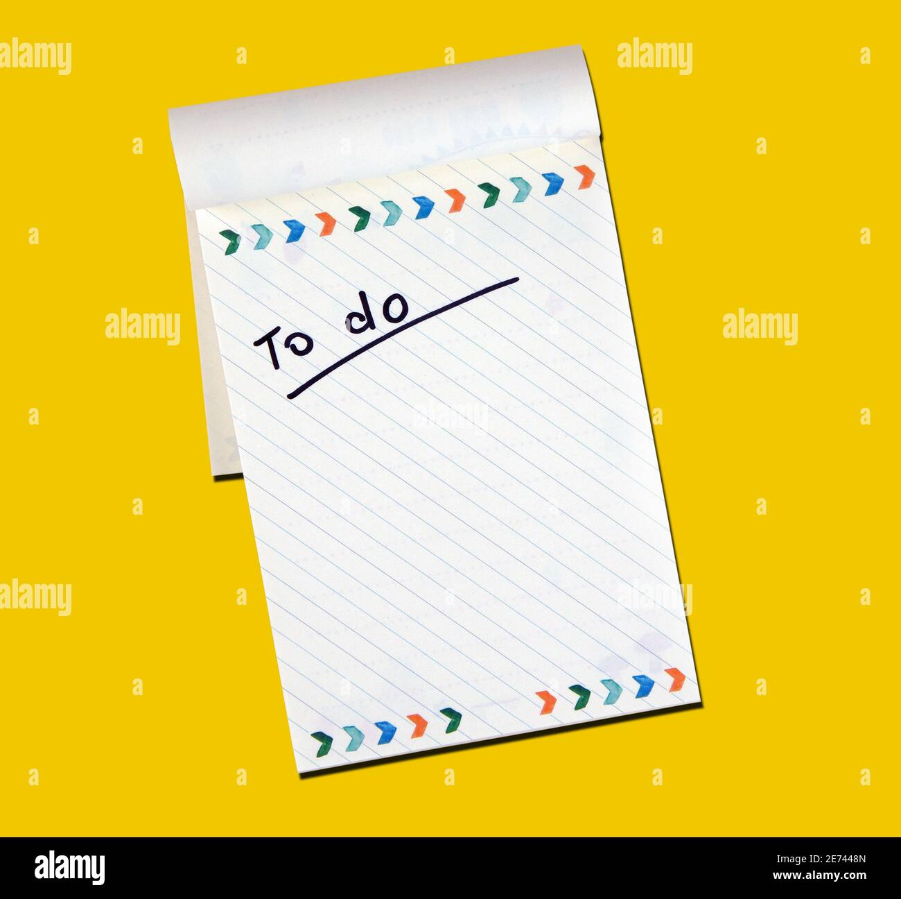To do list on the yellow Stock Photo - Alamy