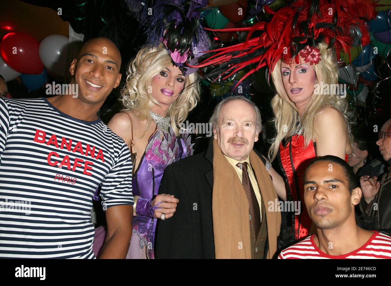 Popeck during a party to annonce a special day prior the Foire du Trone ...