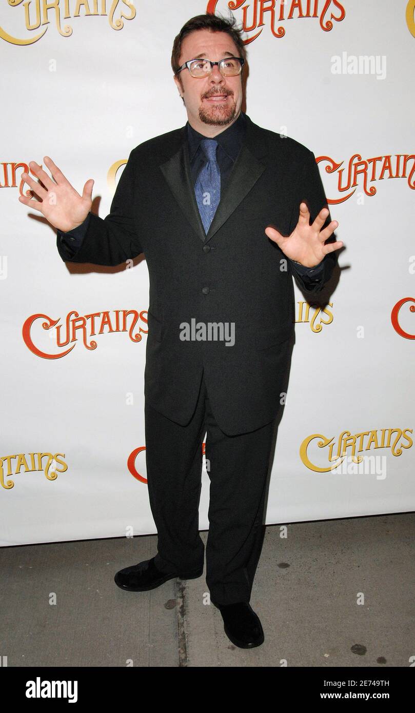 Actor Nathan Lane arrives for the opening night of 'Curtains' held at ...