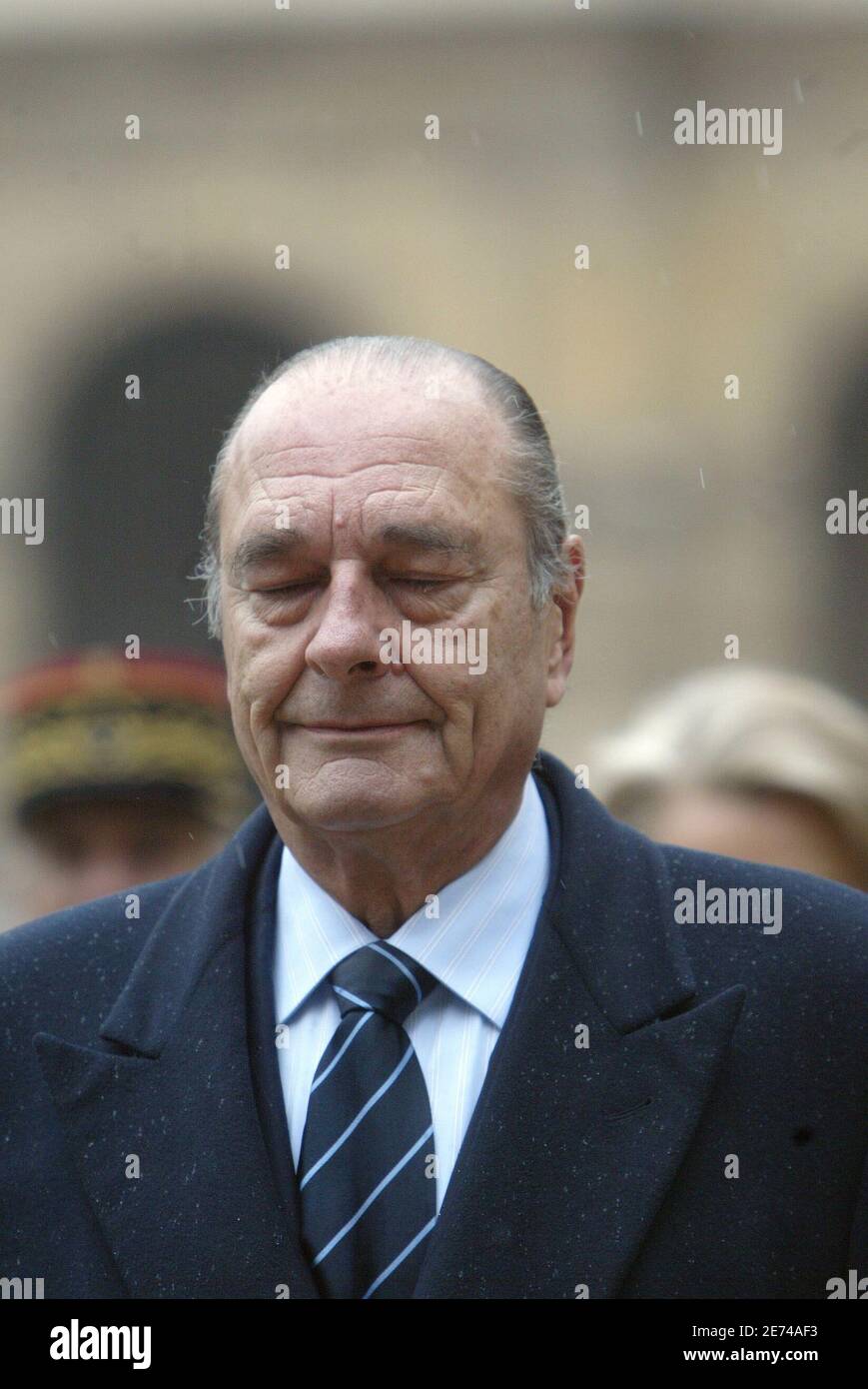President Jacques Chirac attends the Eastern military ceremony for ...
