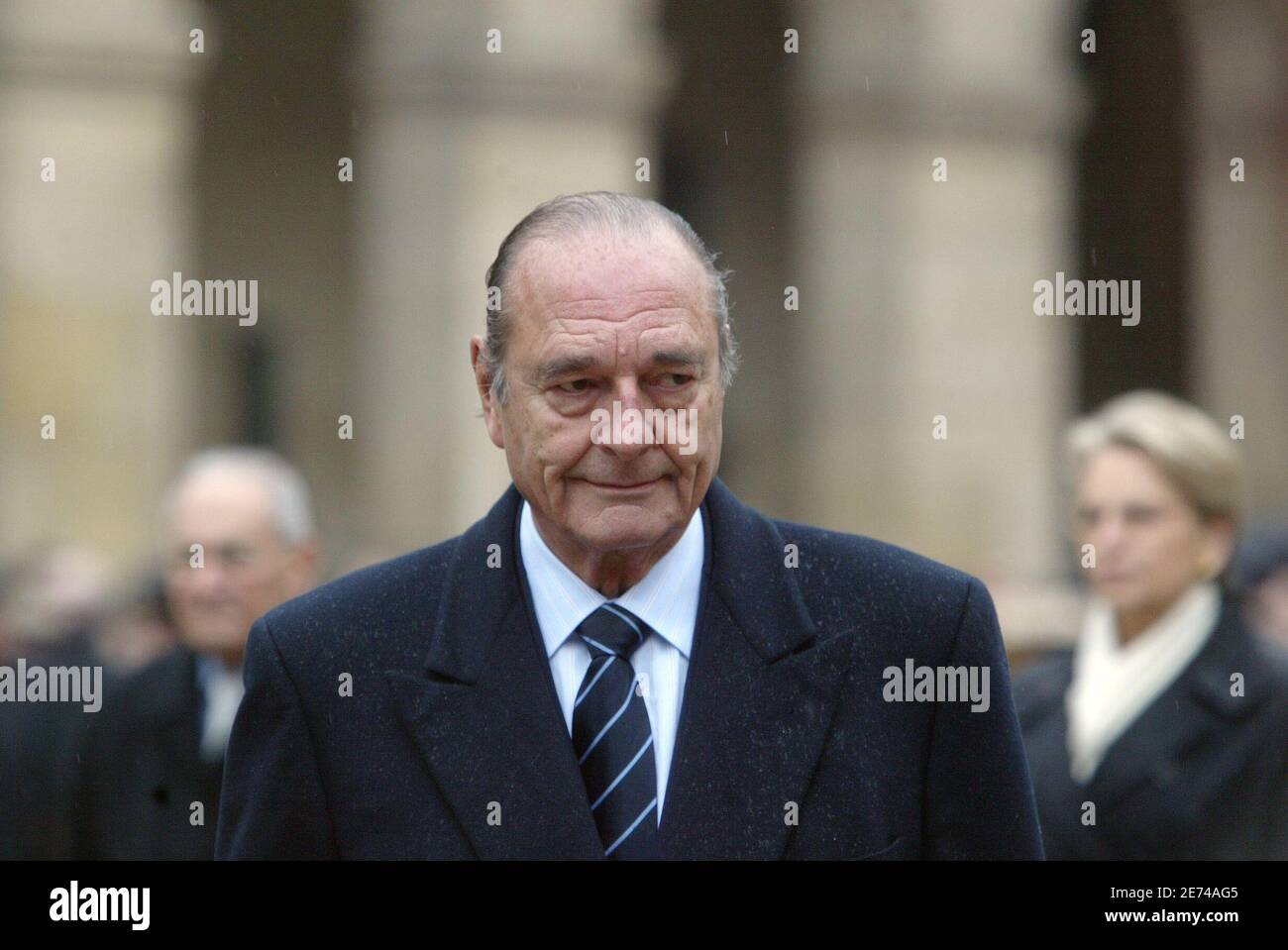 President Jacques Chirac attends the Eastern military ceremony for ...
