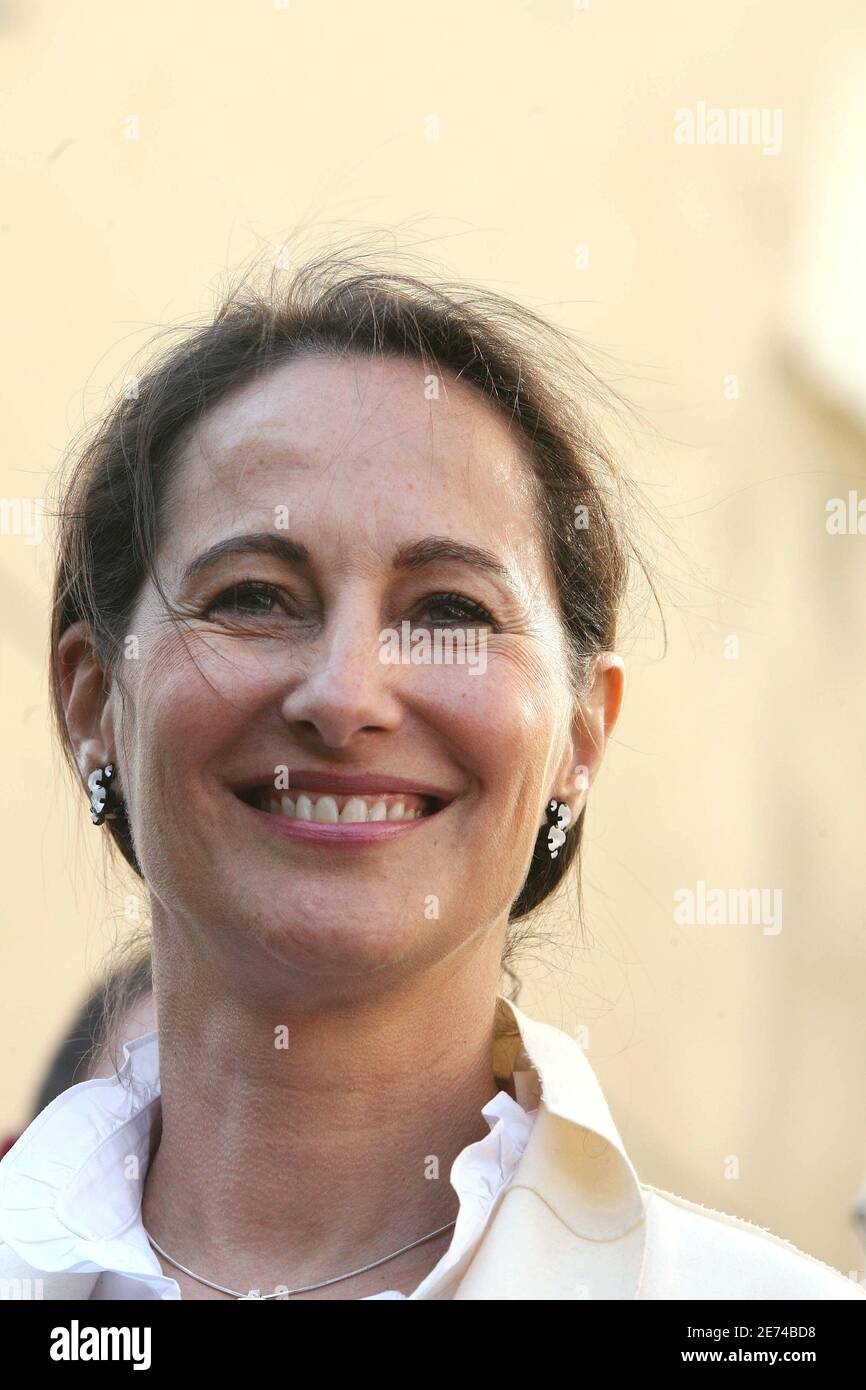 Socialist Presidential candidate Segolene Royal during a meeting in ...