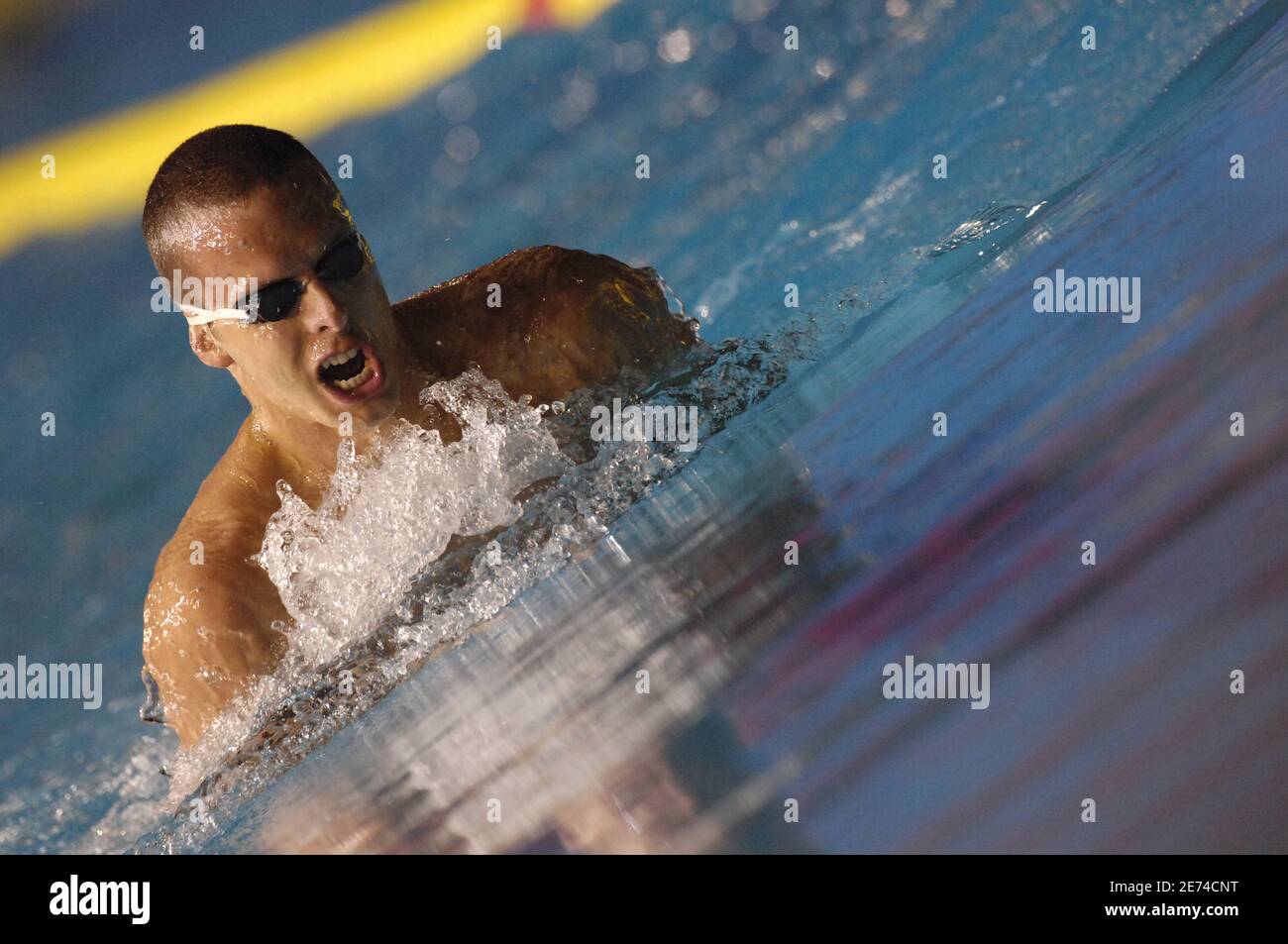 Normway's Alexander Dale Olen competes on men's 100 meters breaststroke ...