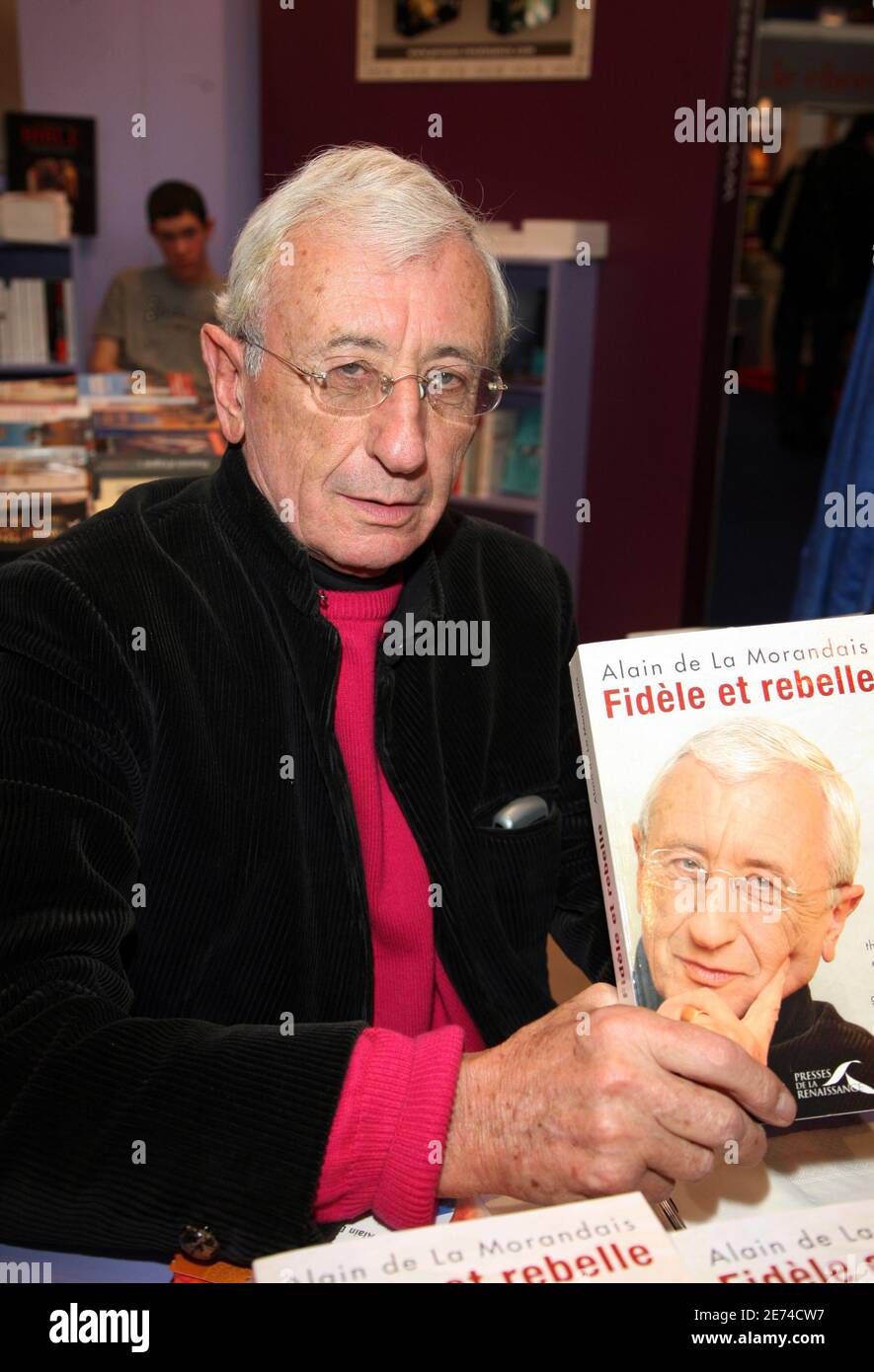 French writer Alain de la Morandais poses during the Book Fair 'Le ...