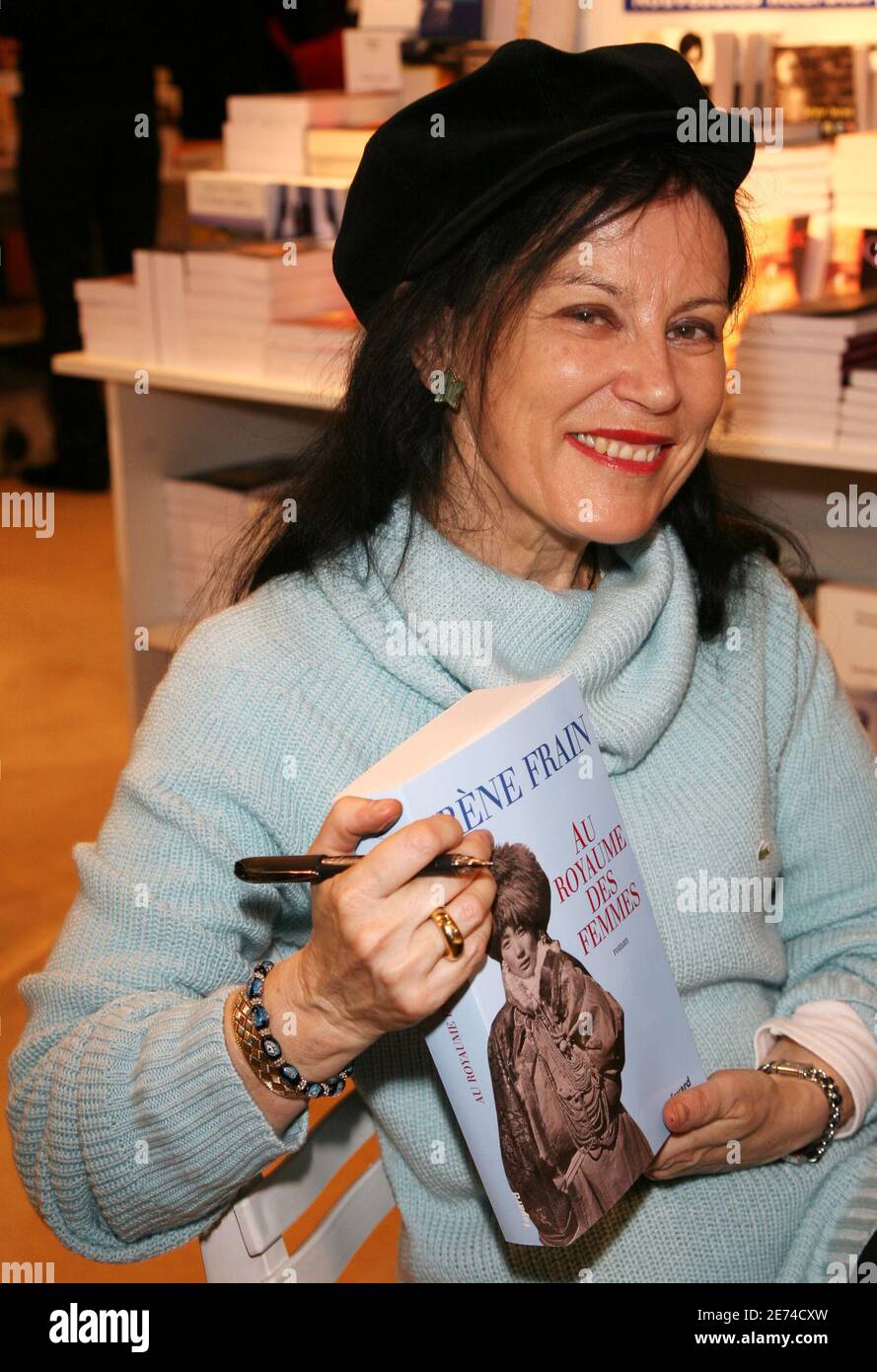 French writer Irene Frain poses during the Book Fair 'Le Salon Du Livre ...