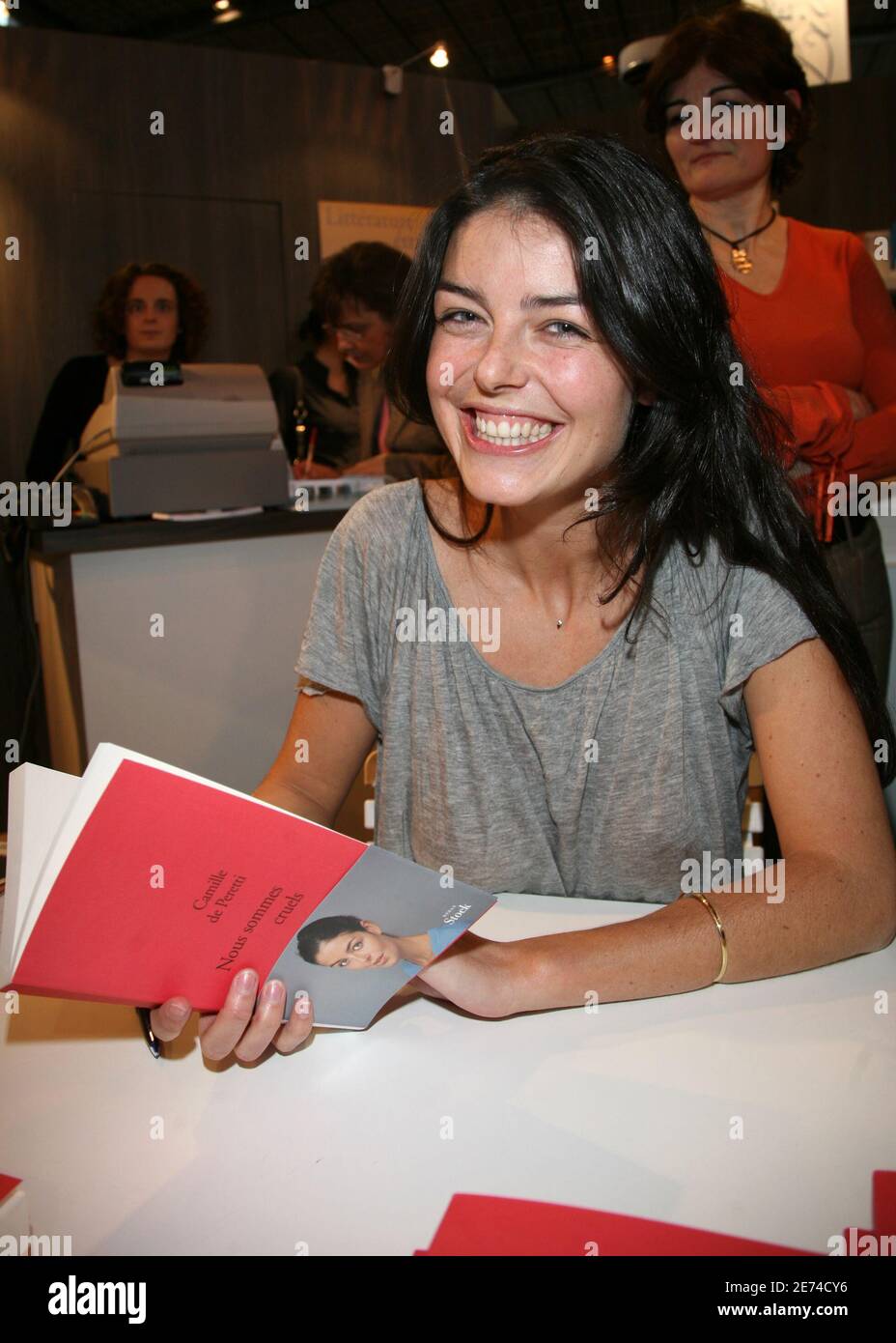 French writer Camille de Peretti poses during the Book Fair 'Le Salon ...